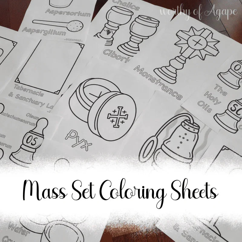 Mass Set Coloring Sheets – worthyofAgape